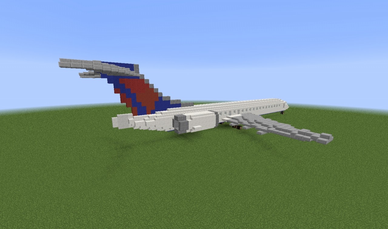Boeing 717 (Delta Airlines) Minecraft Map