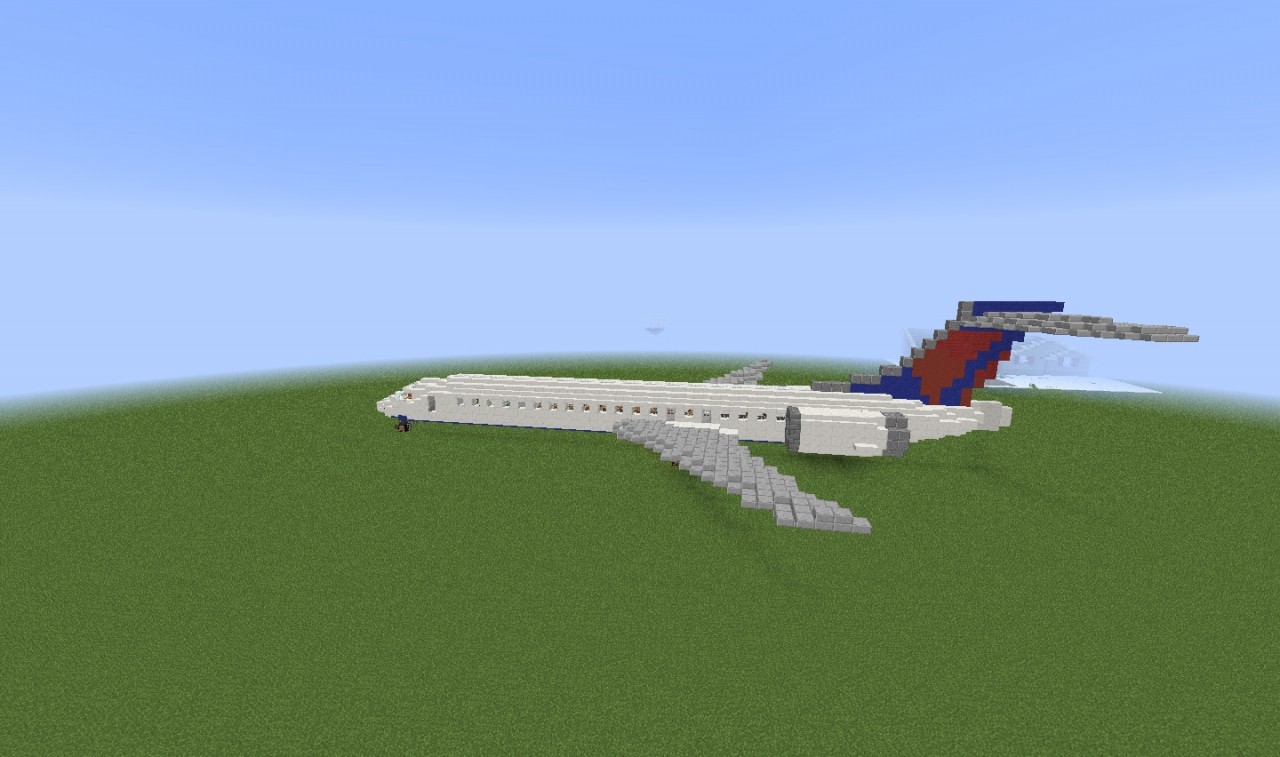 Boeing 717 (Delta Airlines) Minecraft Map