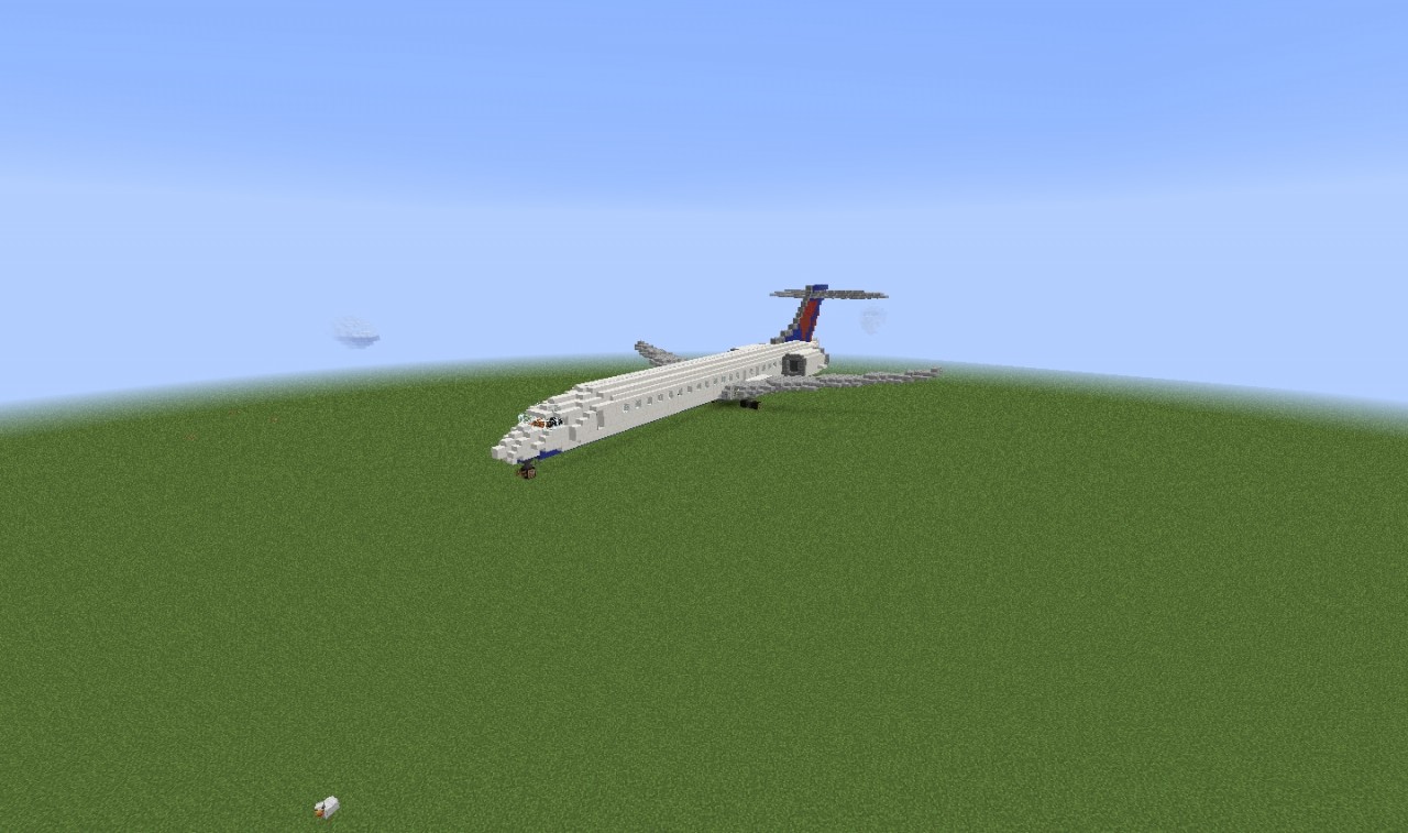 Boeing 717 (Delta Airlines) Minecraft Map