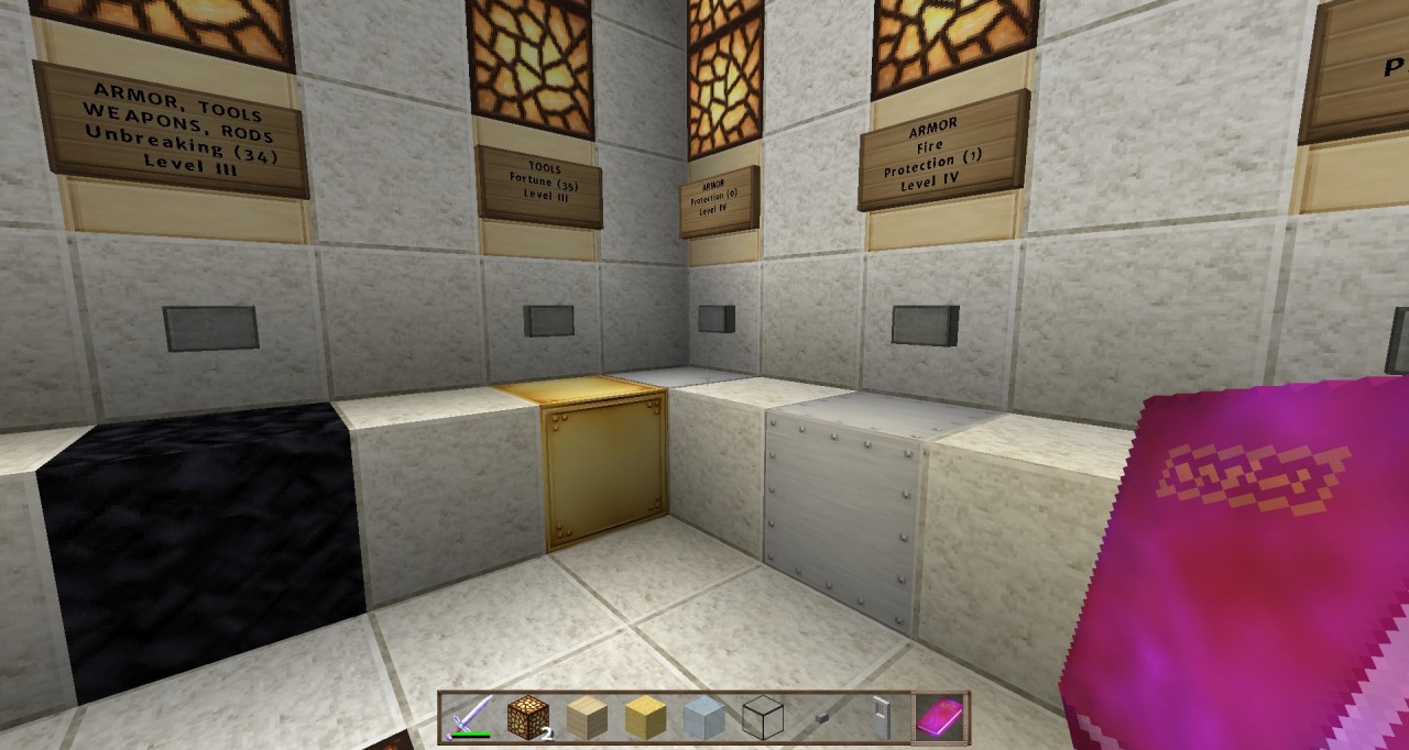 Enchanting Room with Command Blocks Minecraft Map