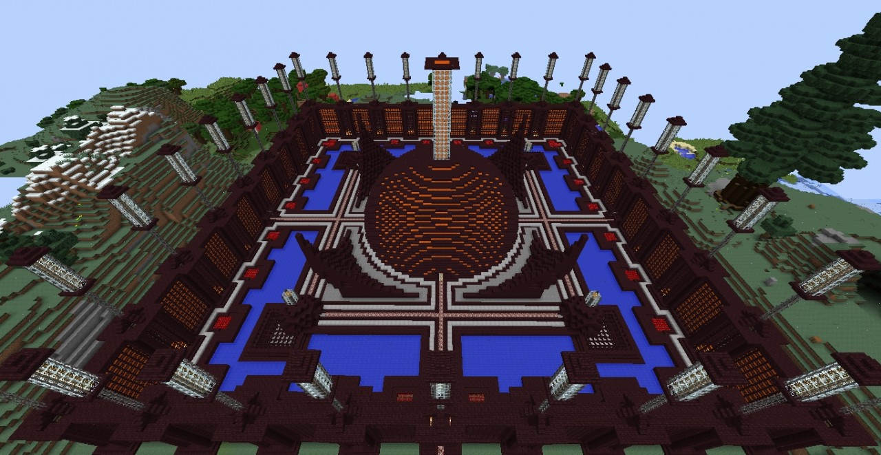 DiamondEdges Nether Base Minecraft Map
