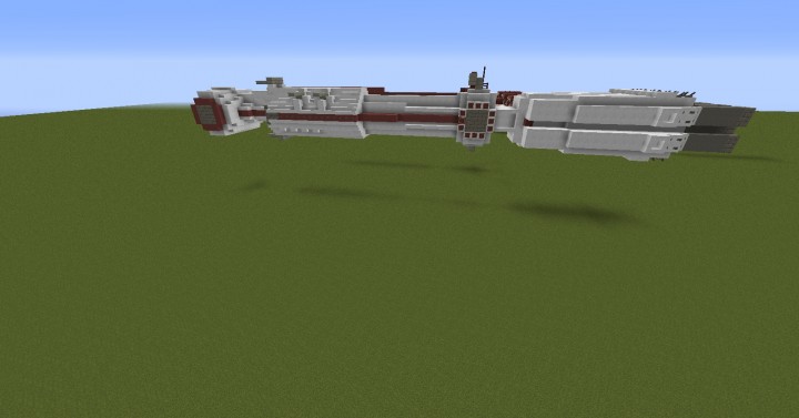 1:2 scale Tantive iv and Republic cruiser Minecraft Map