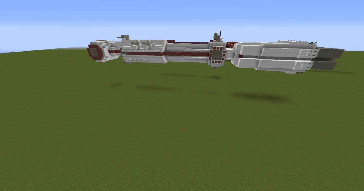 1:2 scale Tantive iv and Republic cruiser Minecraft Map