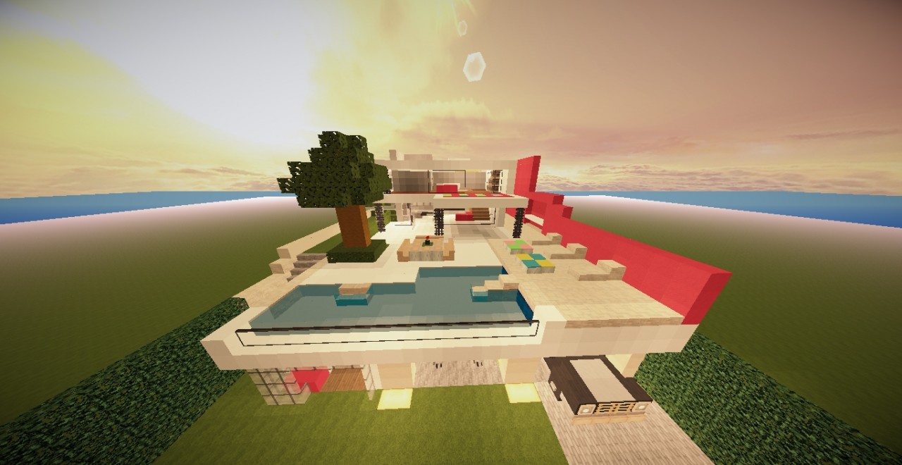 Small^u^ Modern House Minecraft Map