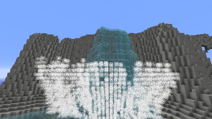 Mountain Water Reflection Minecraft Map