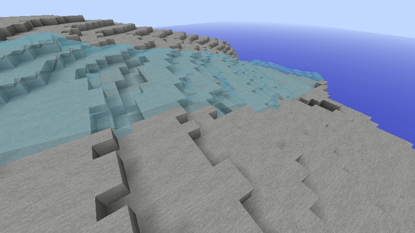 Mountain Water Reflection Minecraft Map