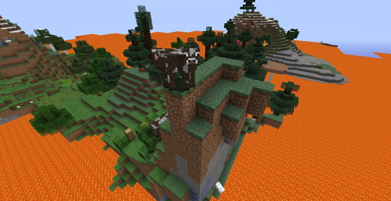 lava lake survival Minecraft Map