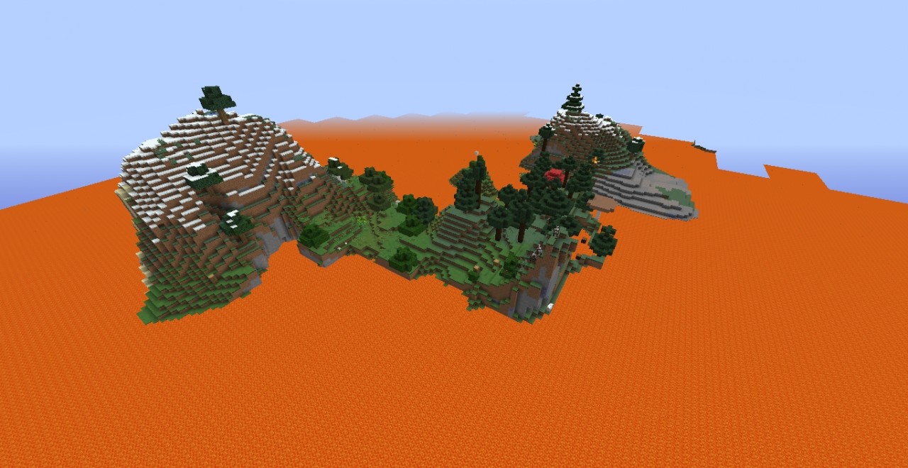 lava lake survival Minecraft Map