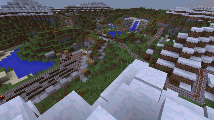 Minecraft Model Railroad Minecraft Map