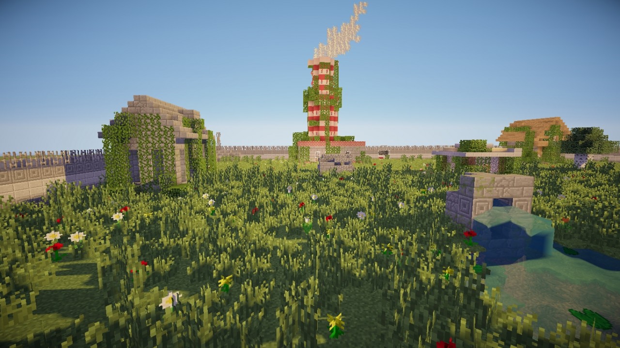 Apocalypse Village - minigame deathmatch - epic build Minecraft Map