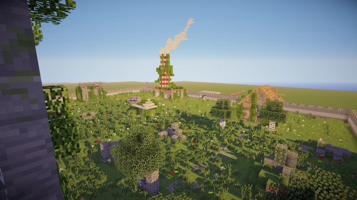 Apocalypse Village - minigame deathmatch - epic build Minecraft Map