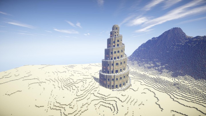 Spiral Tower of Babylon Minecraft Map