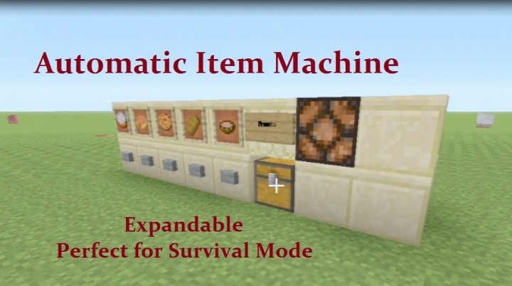 Tutorial : Automatic Item Machine + Survival Mode Minecraft Map