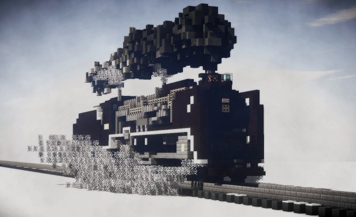 Japanese steam locomotive Minecraft Project