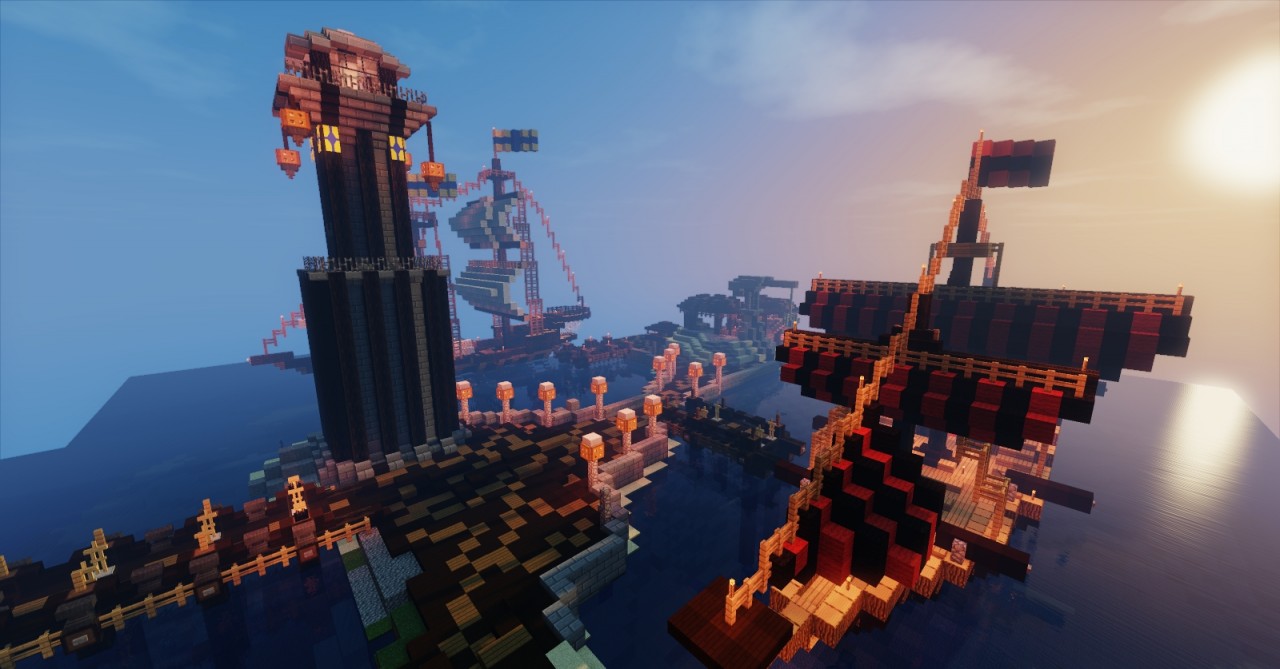 Ilvepras ,the steampunk dock Minecraft Map