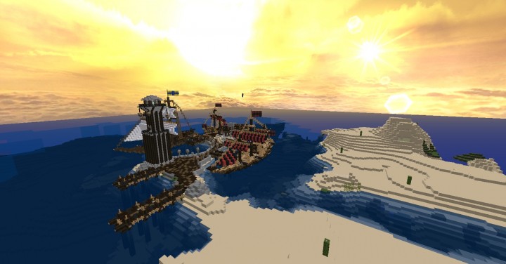 Ilvepras ,the steampunk dock Minecraft Map