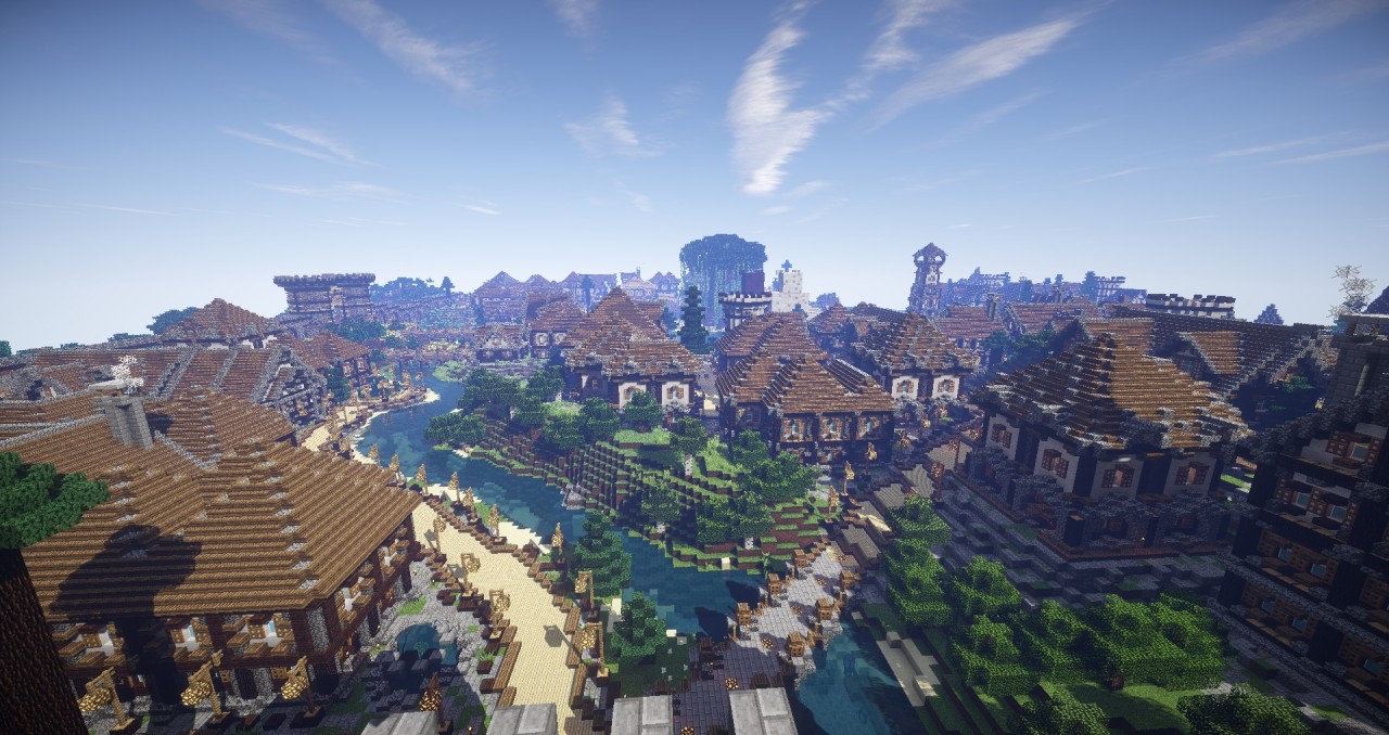Large Medieval Town by Urux_PL Minecraft Map