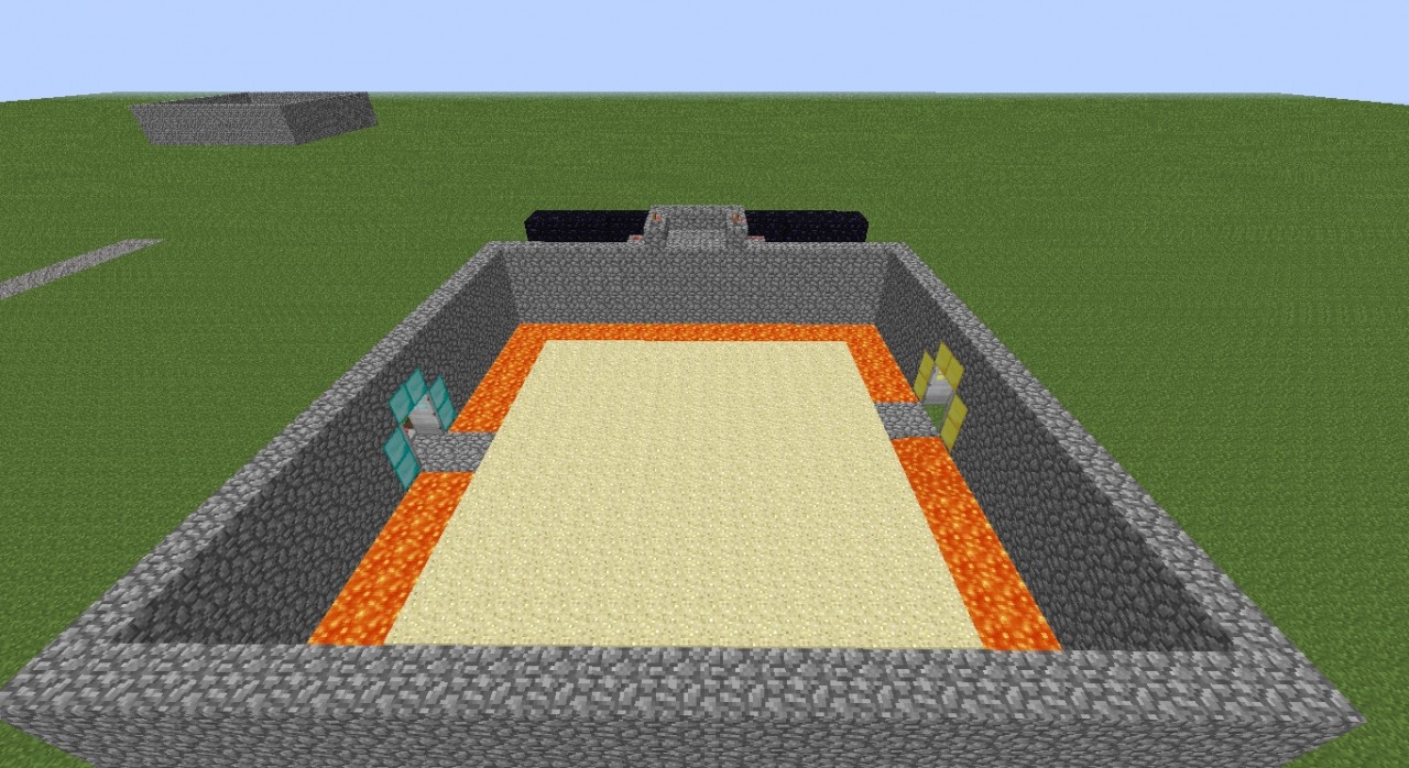 Redstone Powered Lava Arena Minecraft Map