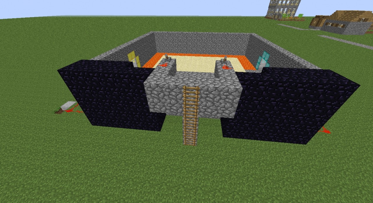 Redstone Powered Lava Arena Minecraft Map