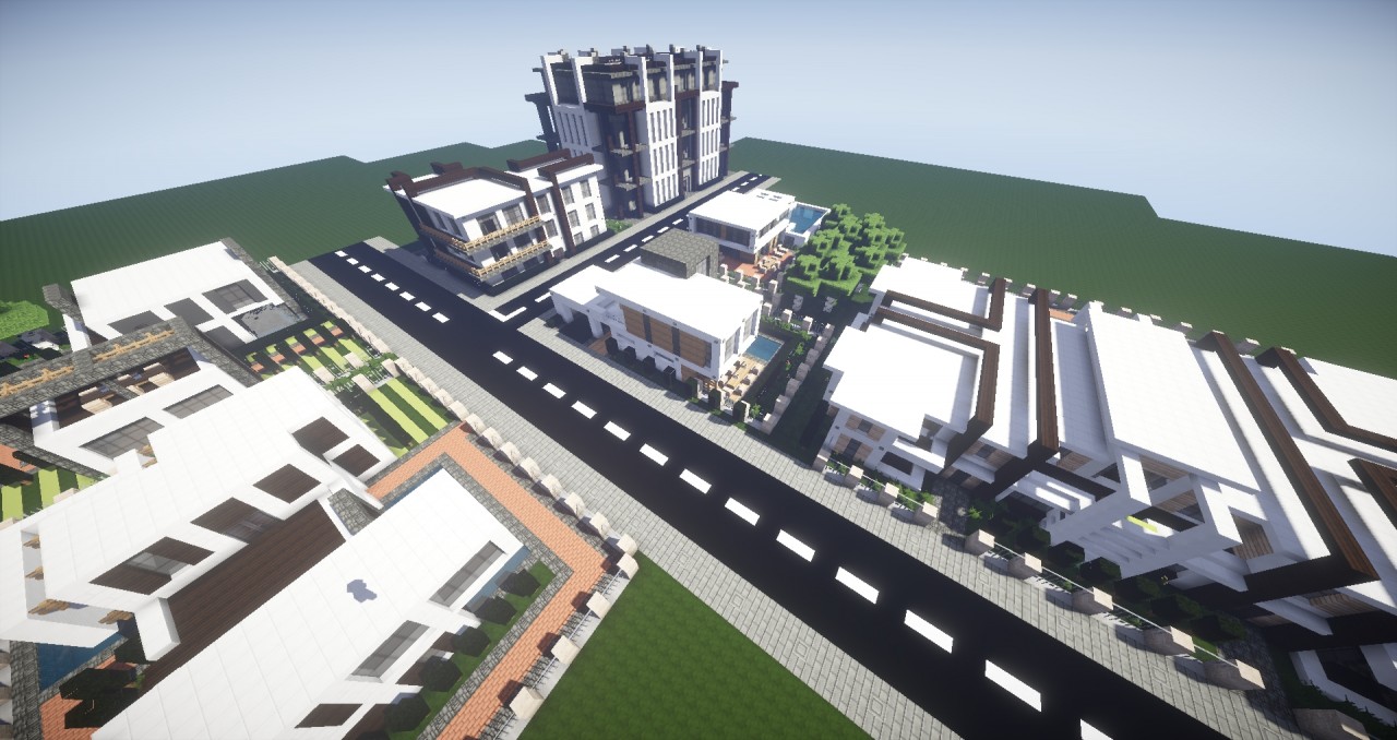 Modern street Minecraft Map