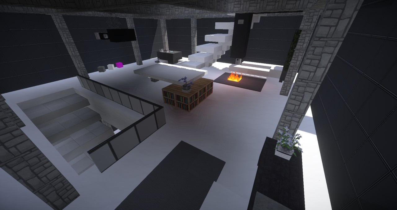 Vertical Glass House | Visual_Architecture Minecraft Map