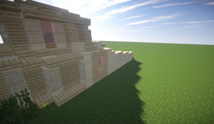 Modern Sandstone House Minecraft Map
