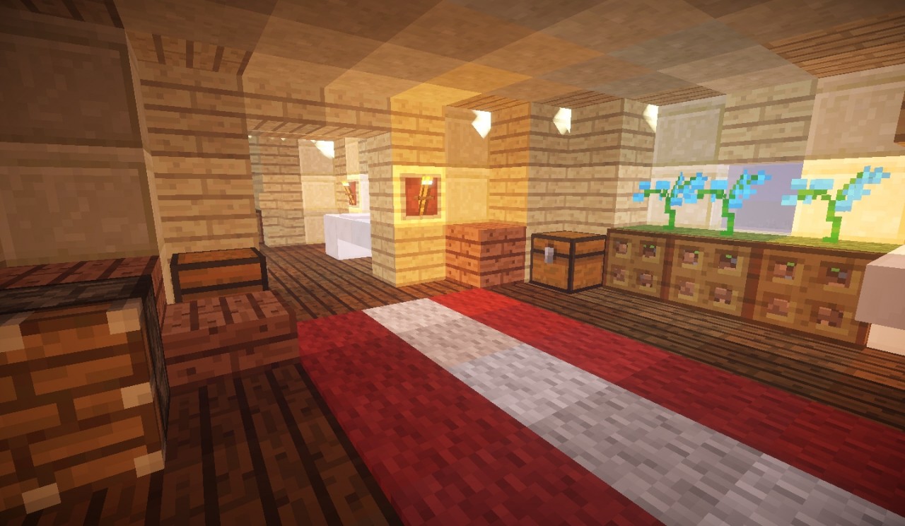 Modern Sandstone House Minecraft Map