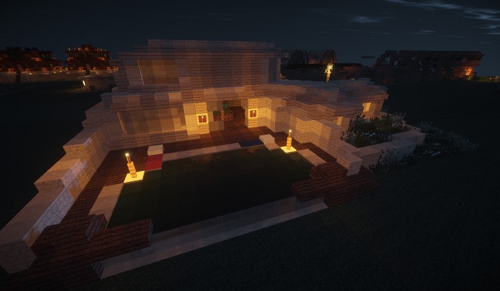 Modern Sandstone House Minecraft Map