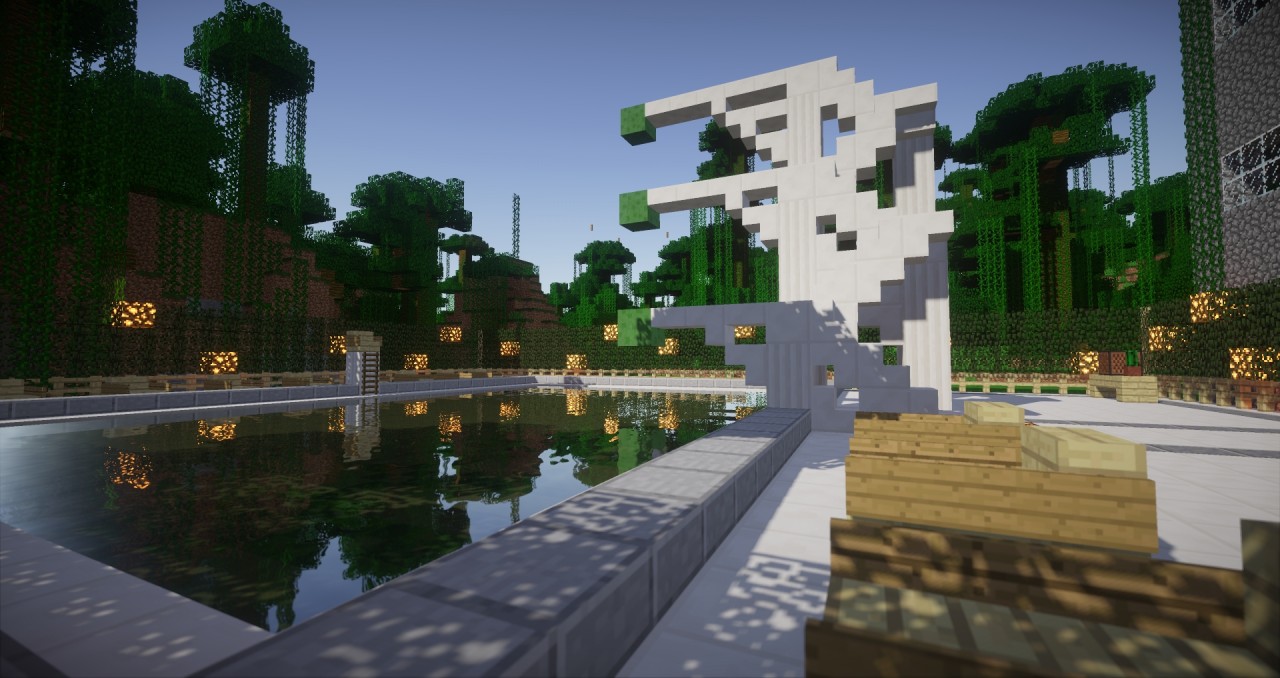 pool whit divingboard Minecraft Map