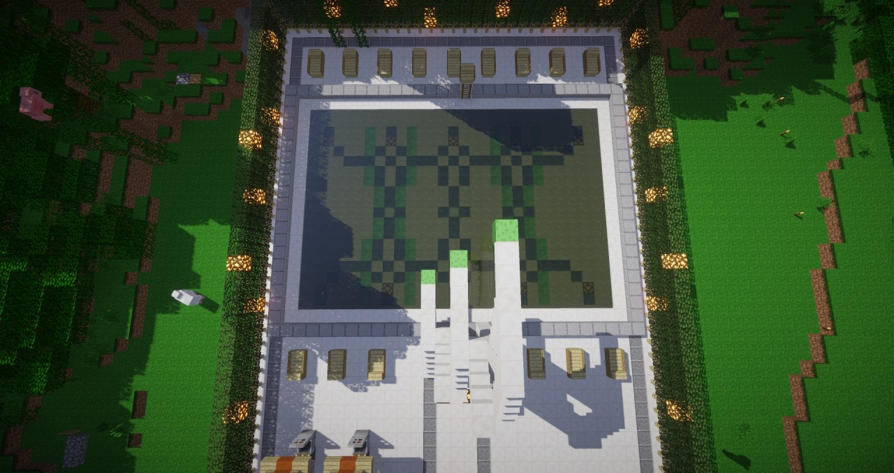 pool whit divingboard Minecraft Map