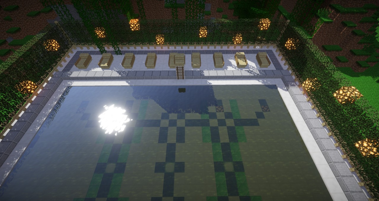 pool whit divingboard Minecraft Map