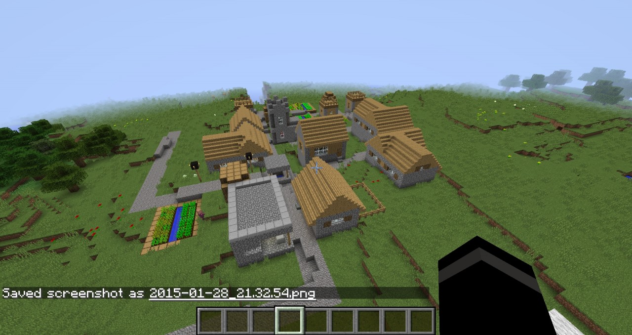 Gas Station With Village Minecraft Map
