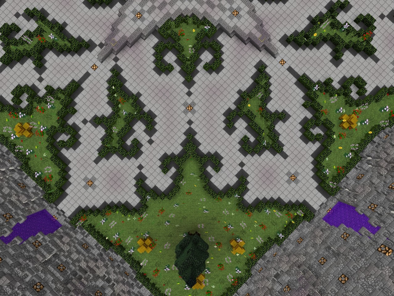 A Server Hub. Minecraft Map