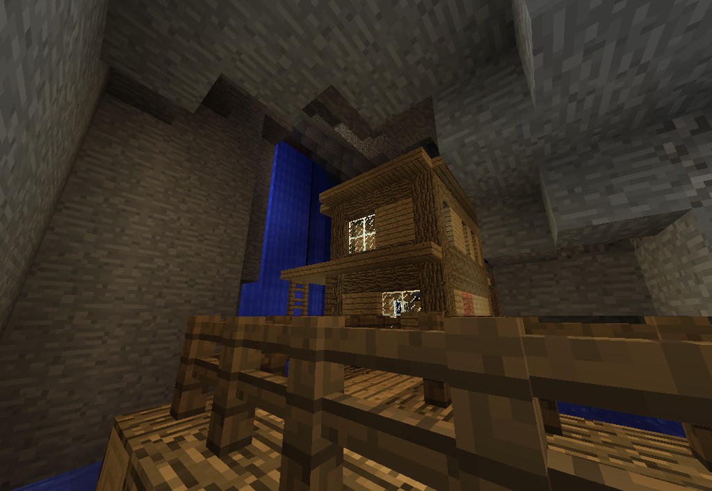 Casa Bajo la Cascada Minecraft Map