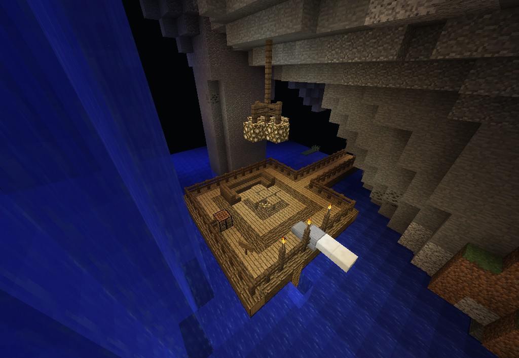 Casa Bajo la Cascada Minecraft Map