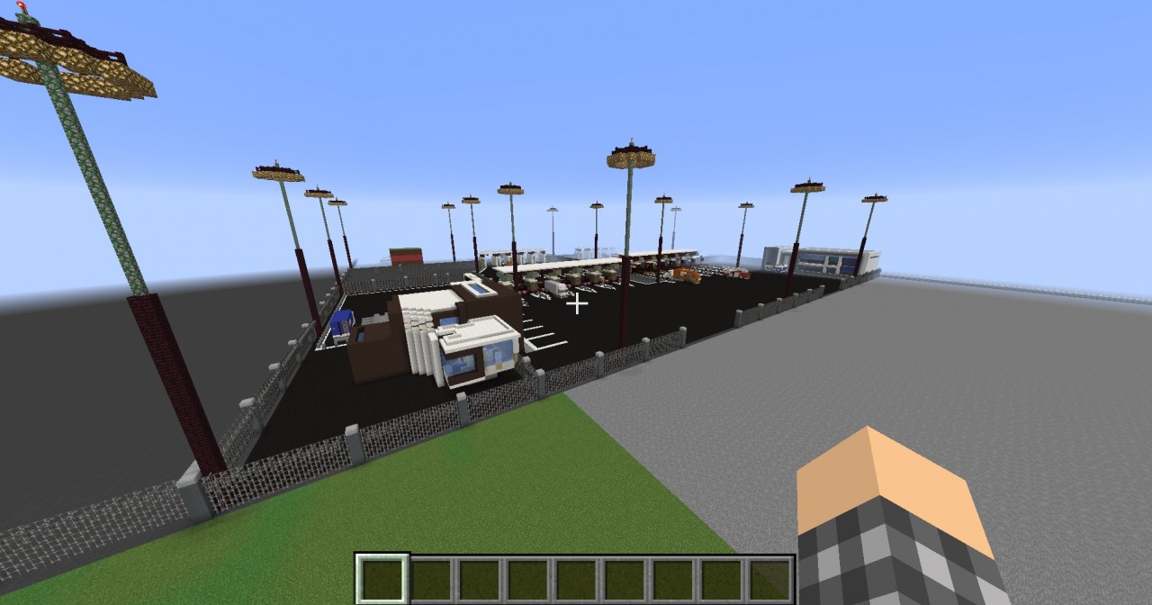 Toll booth station with custom scans. Minecraft Map