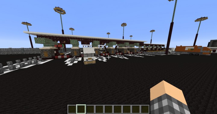 Toll booth station with custom scans. Minecraft Map