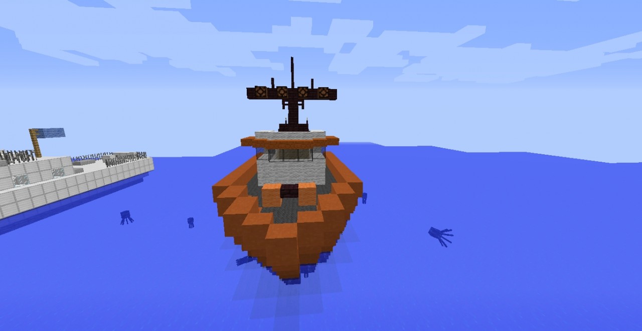 Custom Ship version: Fishing Ship Minecraft Map