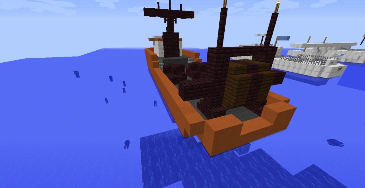 Custom Ship version: Fishing Ship Minecraft Map