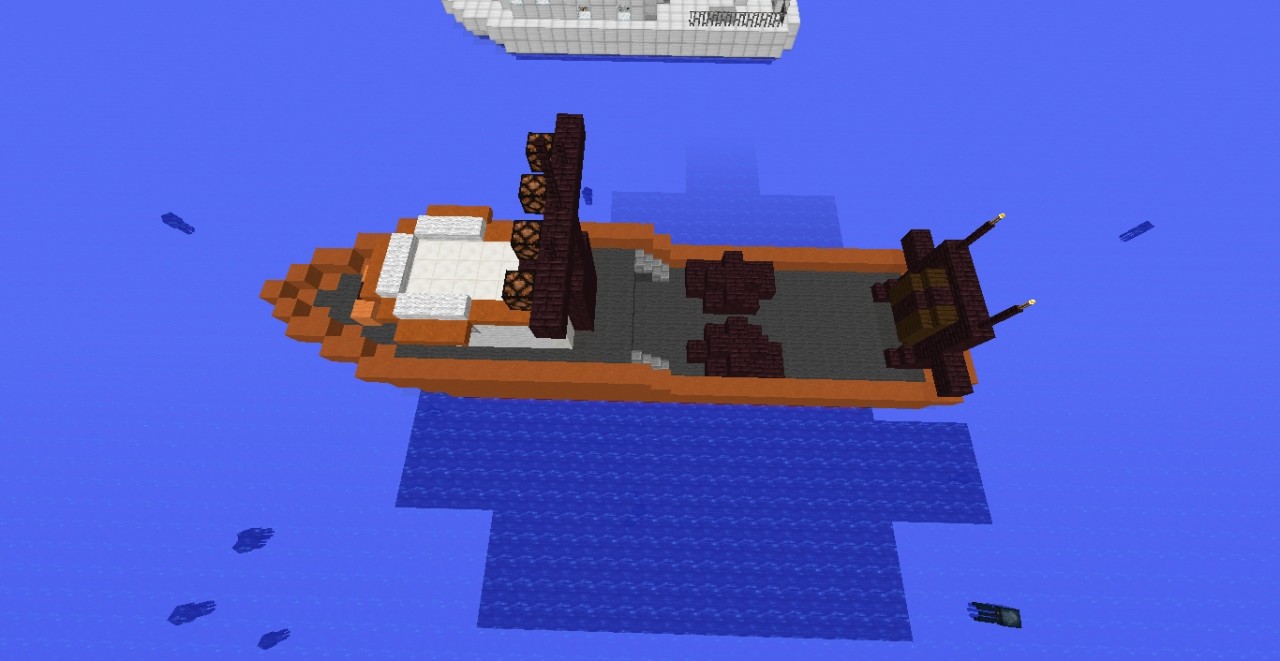 Custom Ship version: Fishing Ship Minecraft Map