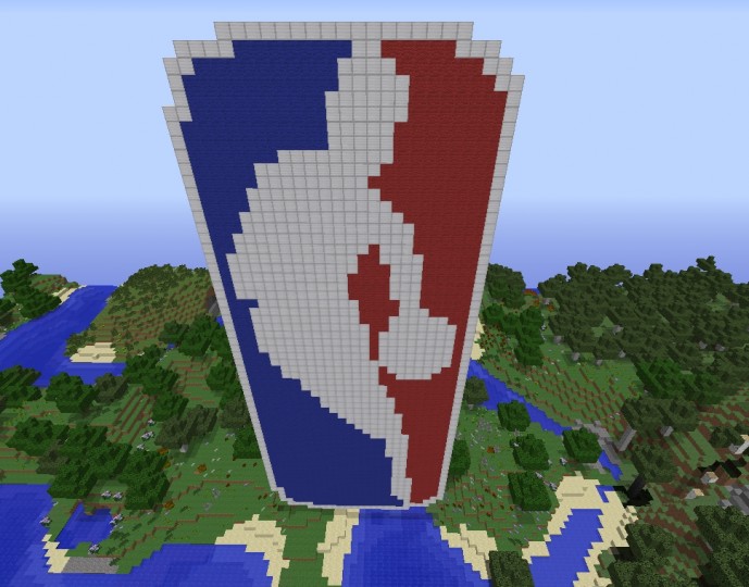 Minecraft: NBA Logo Minecraft Map