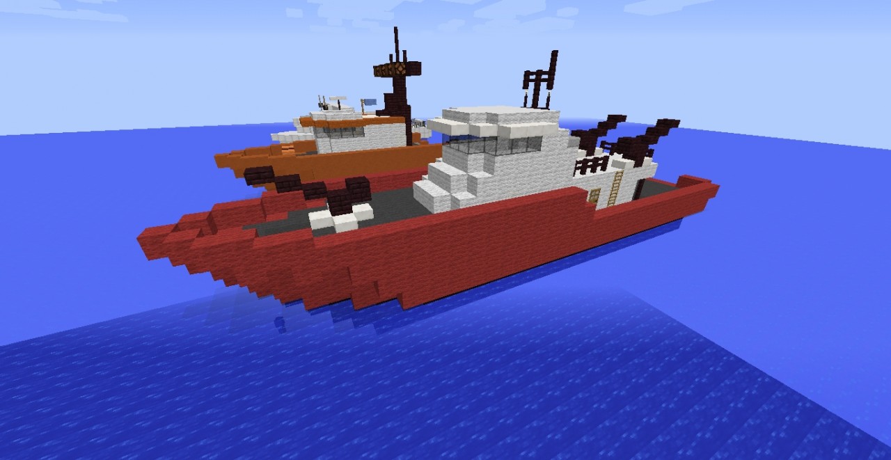 Custom Ship version: Firefighter Ship Minecraft Map