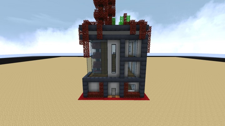 15x15 Small Futuristic House Minecraft Map