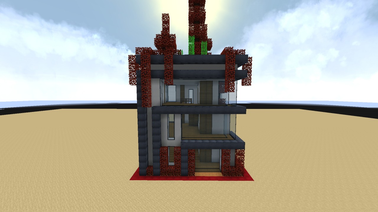 15x15 Small Futuristic House Minecraft Map