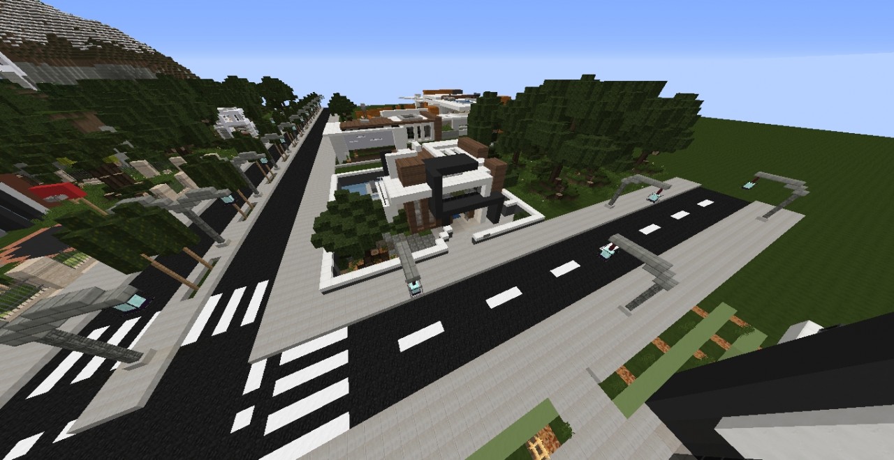 Modern mini town Minecraft Map