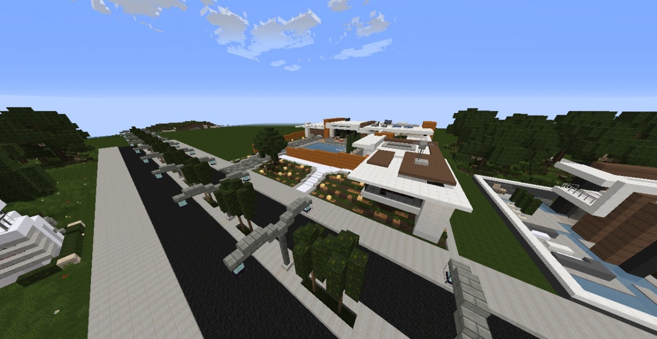 Modern mini town Minecraft Map