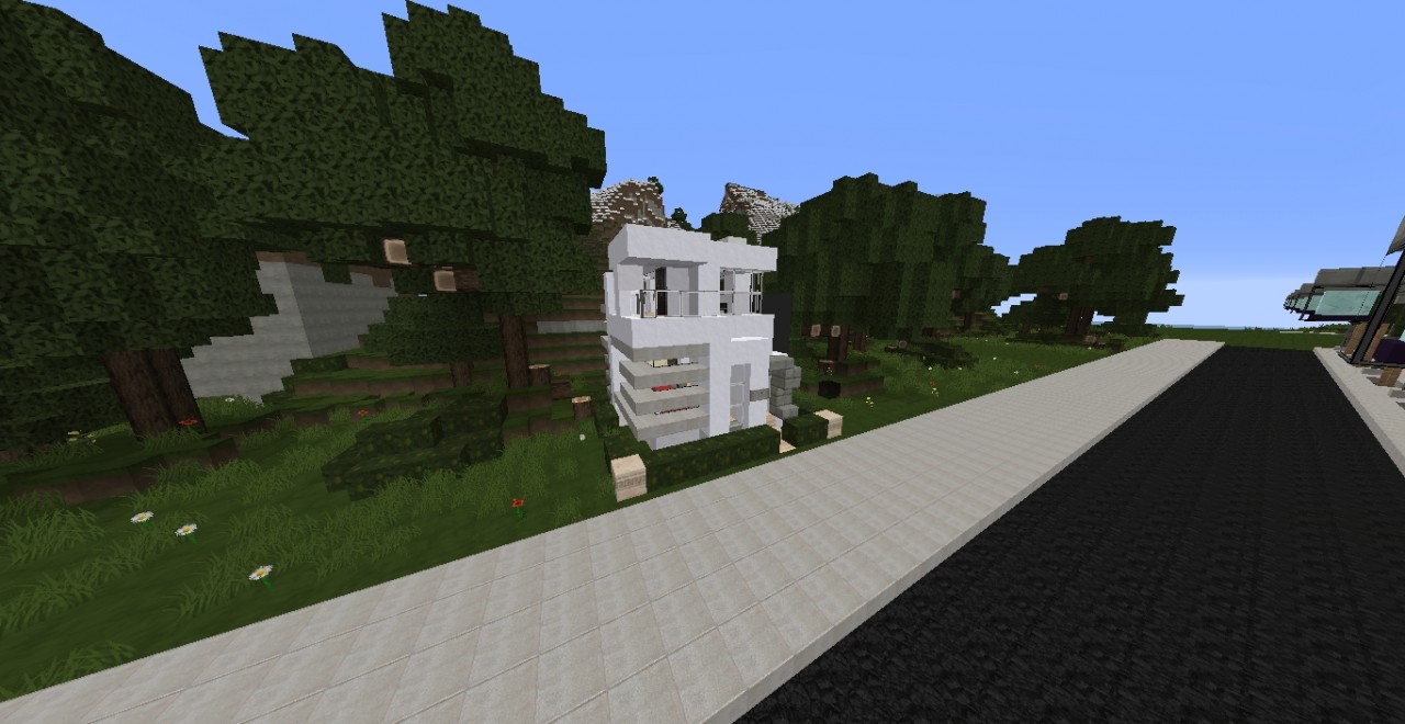 Modern mini town Minecraft Map