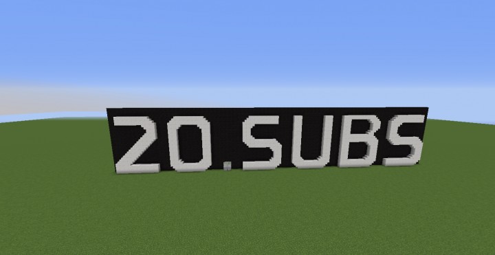 20 Subs Map Minecraft Map
