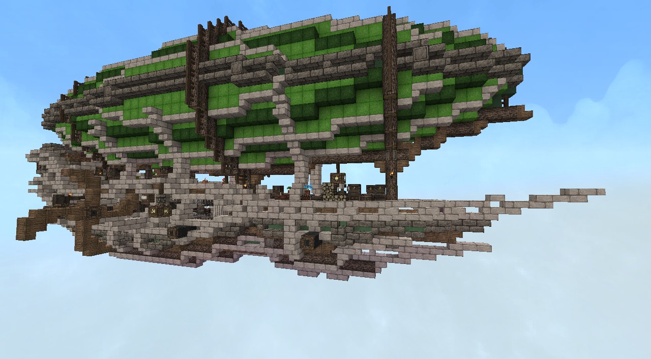 Steampunk Elven Ship Minecraft Map