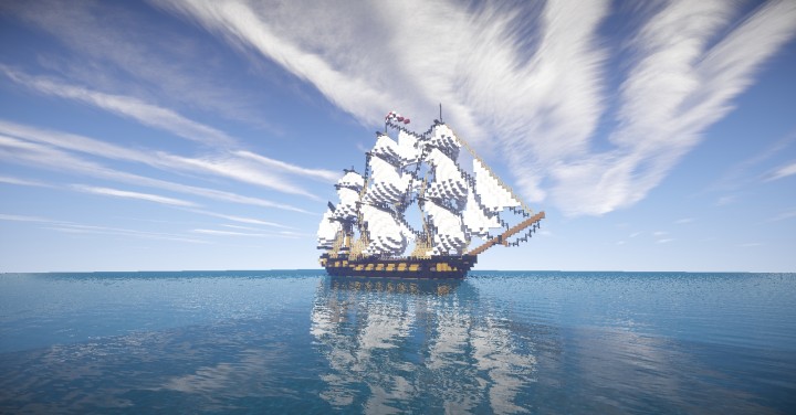 HMS Surprise | British frigate Minecraft Map
